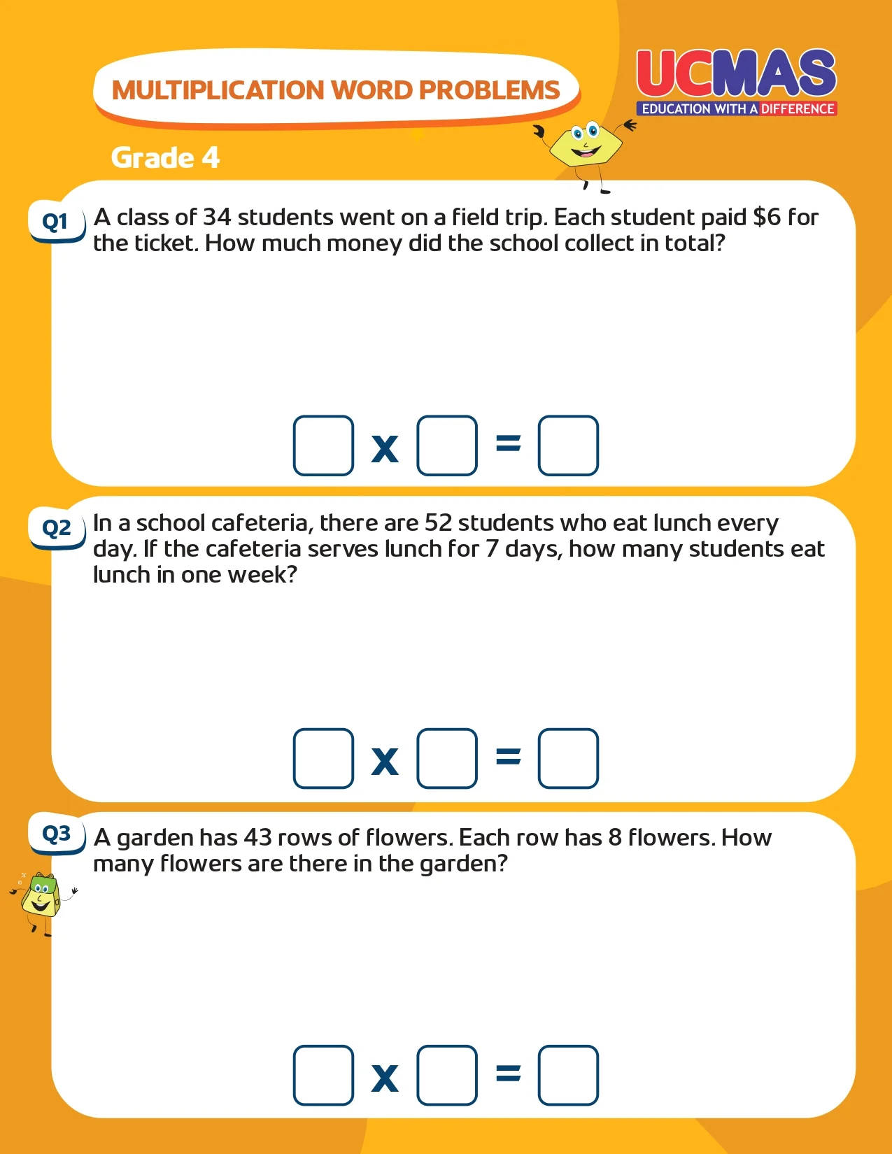 Download Free Mental Maths Worksheets For Class 4 | UCMAS